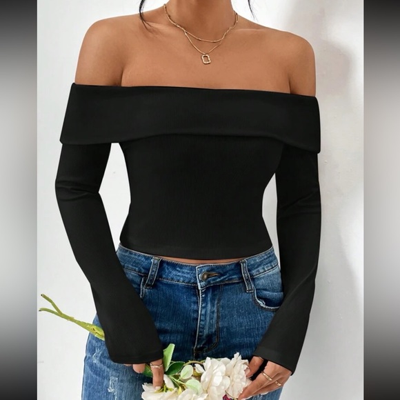 Tops | Boho Off Shoulder Fitted Top | Poshmark